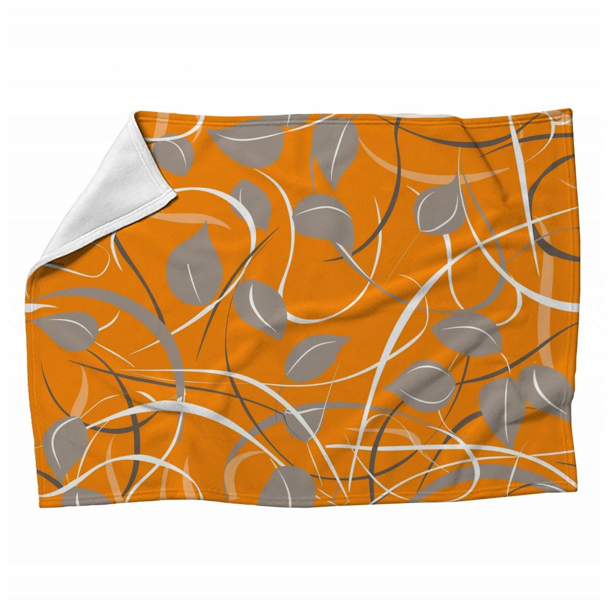 VisionDecor Floral pattern Fleece Throw Blanket - Art Throws for Sofas ...