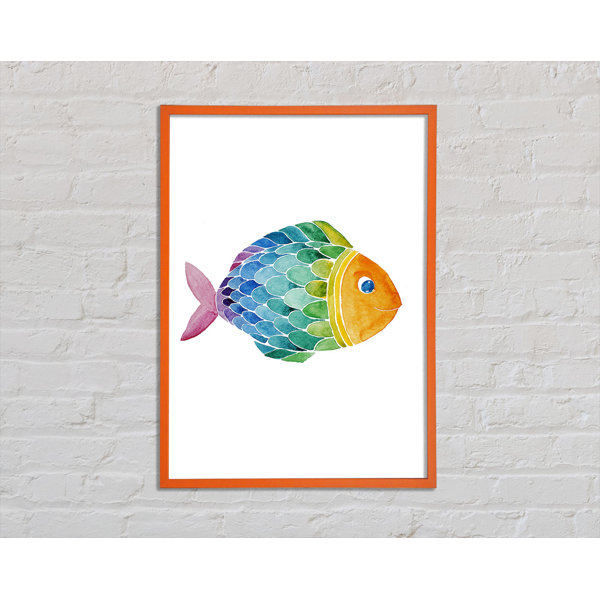 Highland Dunes Basque Fish Smile - Single Picture Frame Art Prints ...
