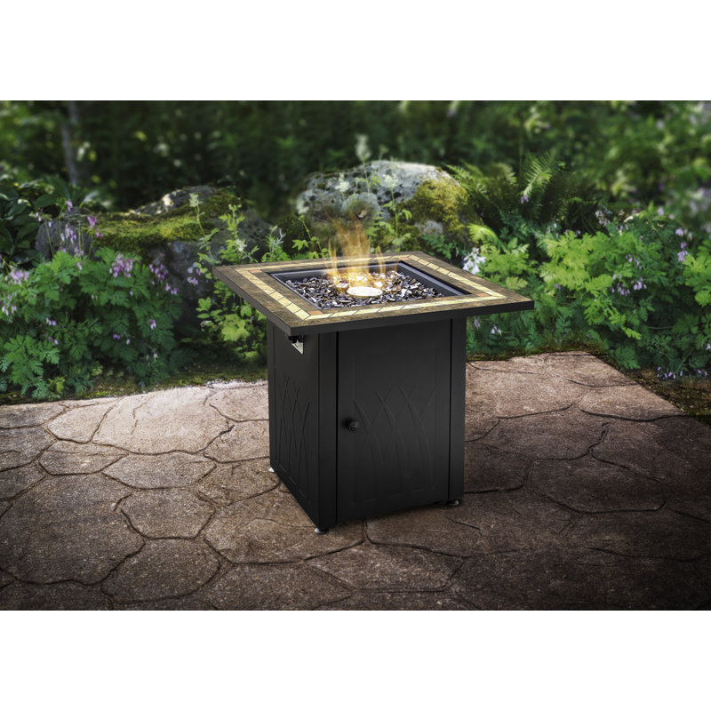 Latitude Run® Steel Propane Gas Fire Pit Table & Reviews | Wayfair