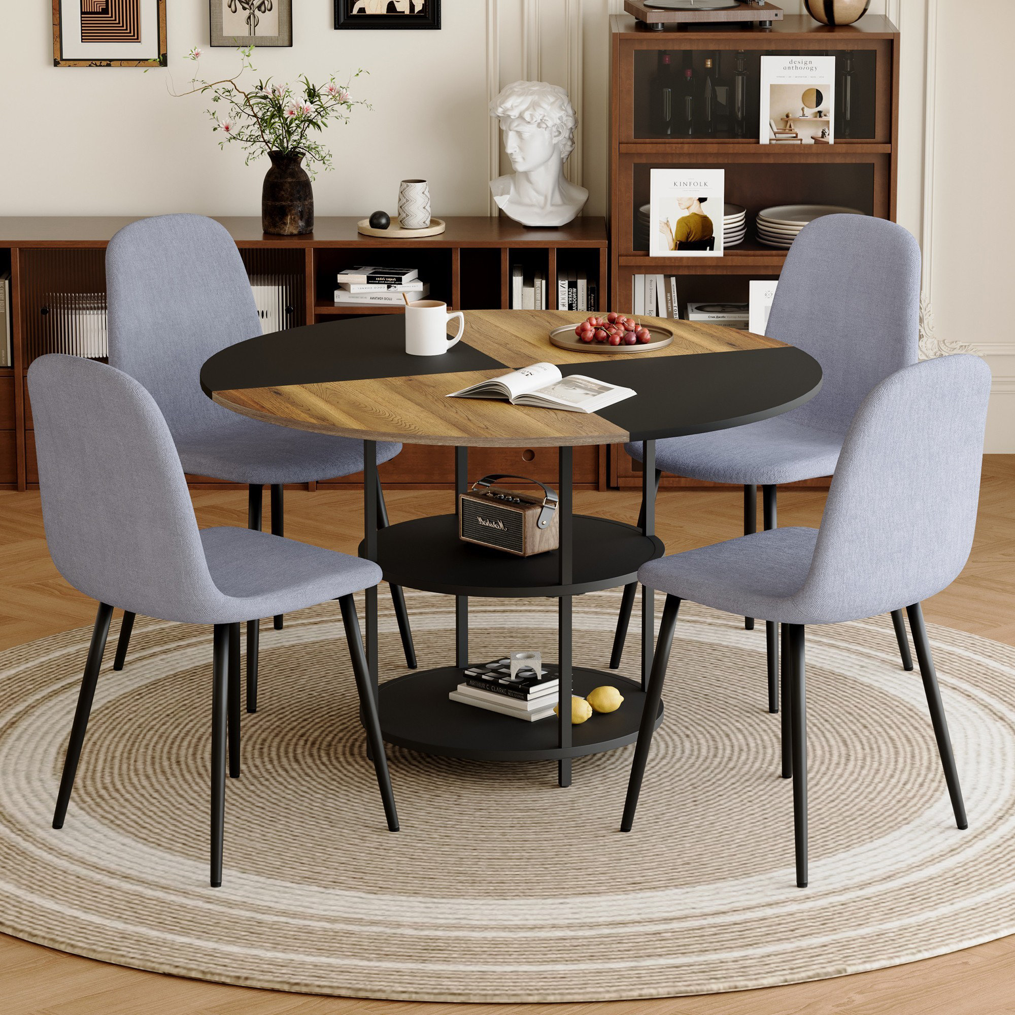 George Oliver Dining Table Set 5 Pieces | Wayfair