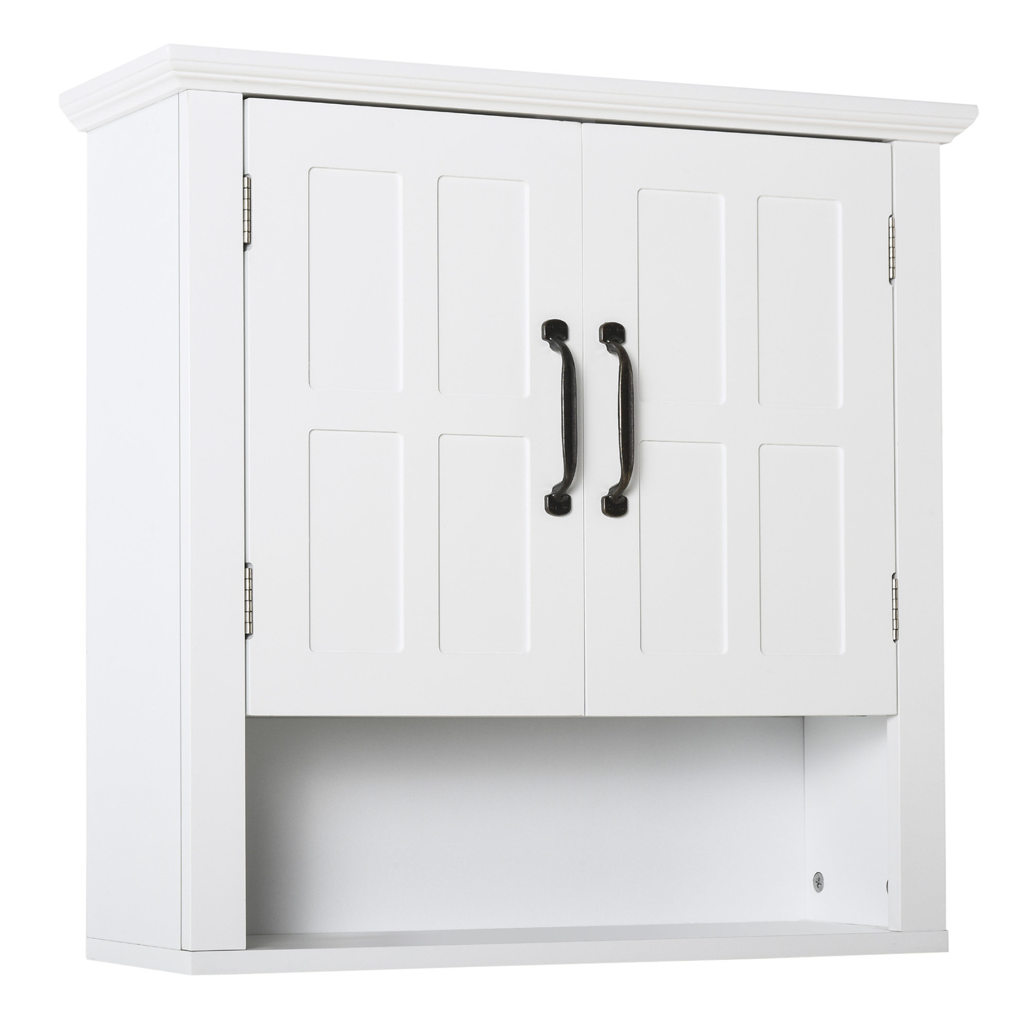 Winston Porter Space-saving White Mdf Wall Cabinet, Minimalist Bathroom ...