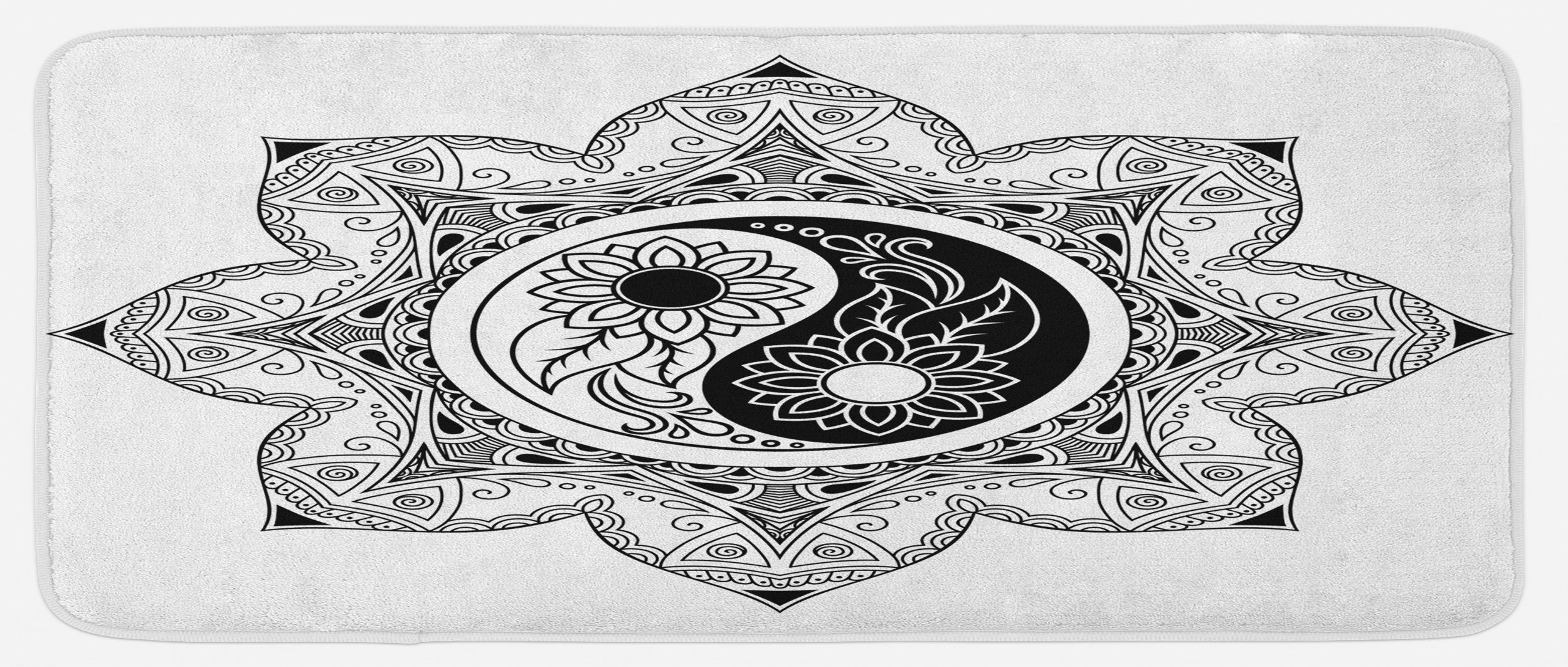 East Urban Home Ying Yang Kitchen Mat | Wayfair