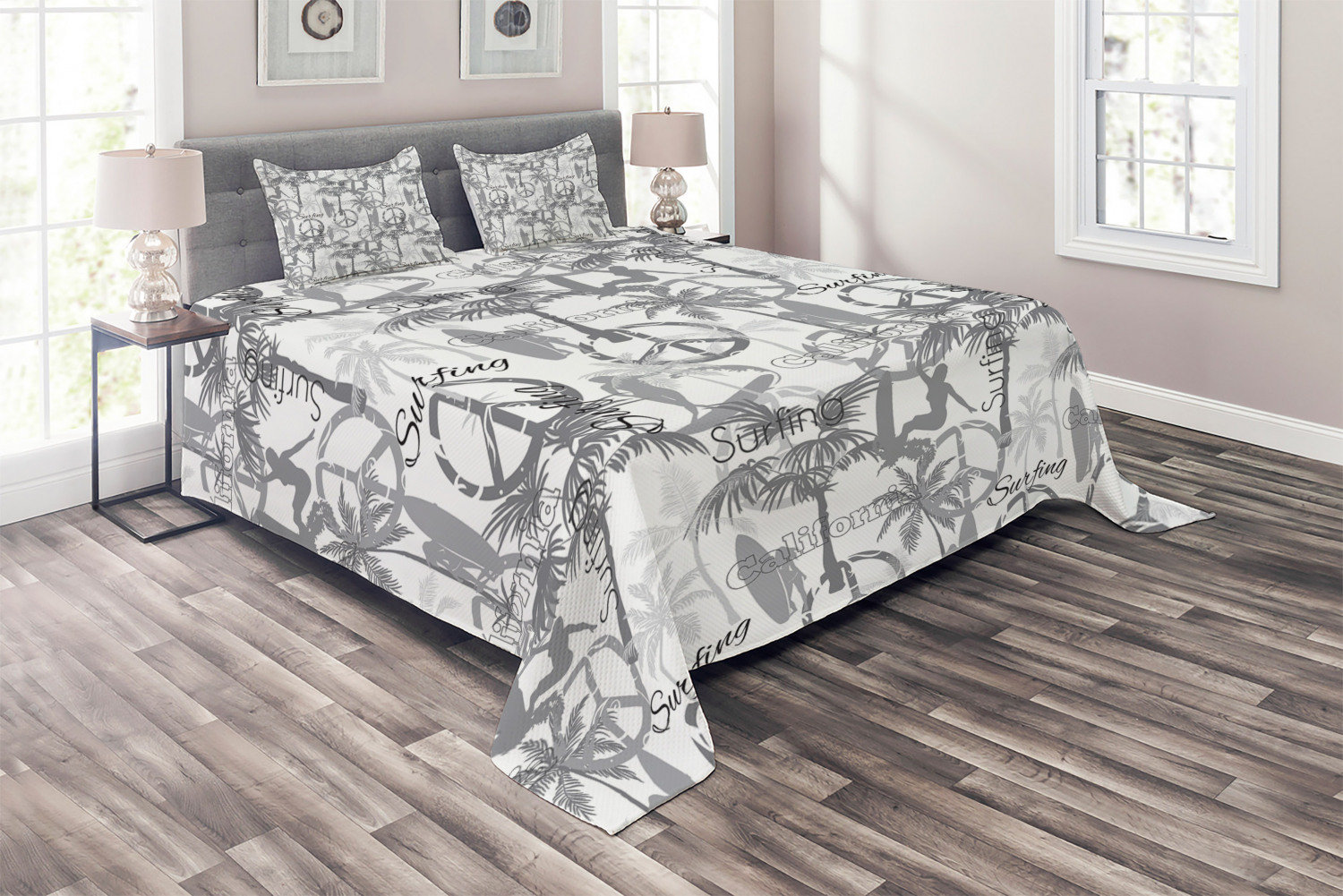 Ambesonne Surf Coverlet Set | Wayfair