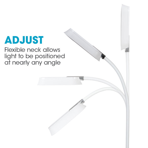 OttLite Inspire LED Desk Lamp with Wireless Charging Flexible Neck ...