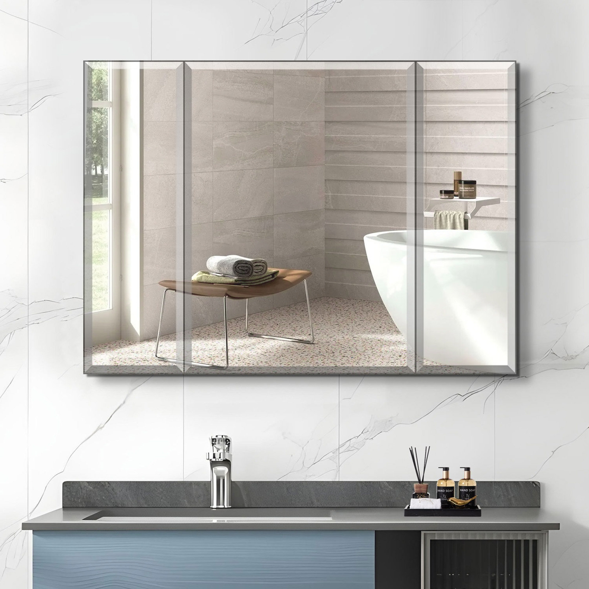 Brayden Studio® 36X26 Inch Aluminum Bathroom Medicine Cabinet ...