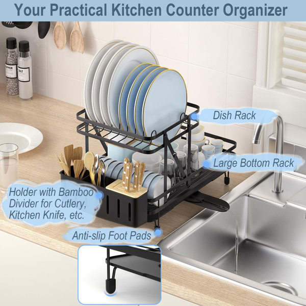 Giantex Metal Foldable Dish Rack | Wayfair