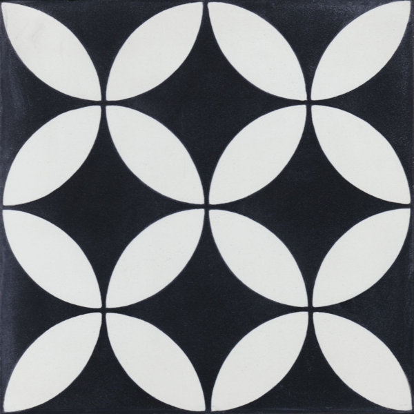 Villa Lagoon Tile Circulos 8" x 8" Cement Patterned Wall & Floor Tile ...