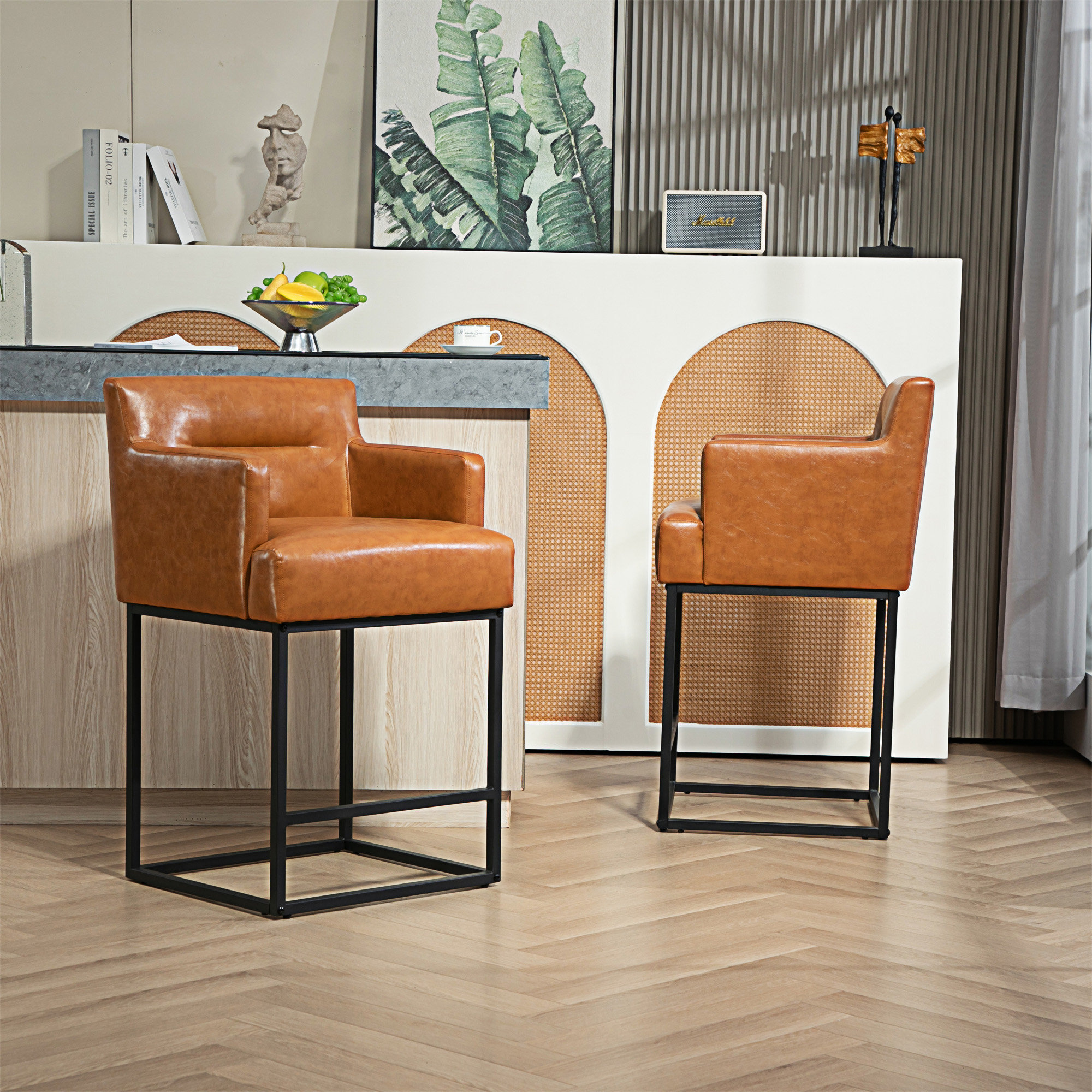 Corrigan Studio® House Hold Counter Height Bar Stools Set Of 2 | Wayfair