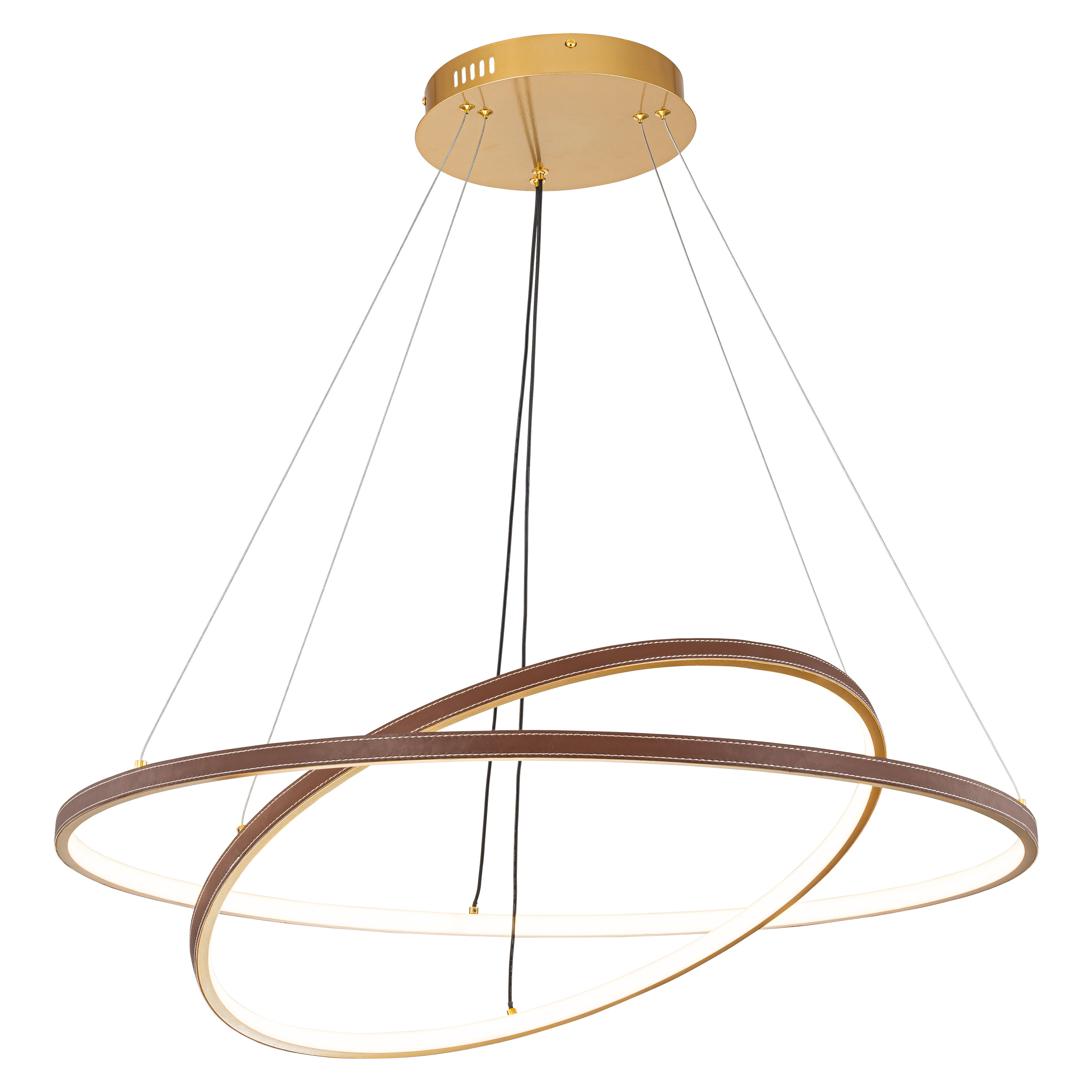 Ivy Bronx Modern 38-watt 2-light Tiered Integrated Led Rings Chandelier ...