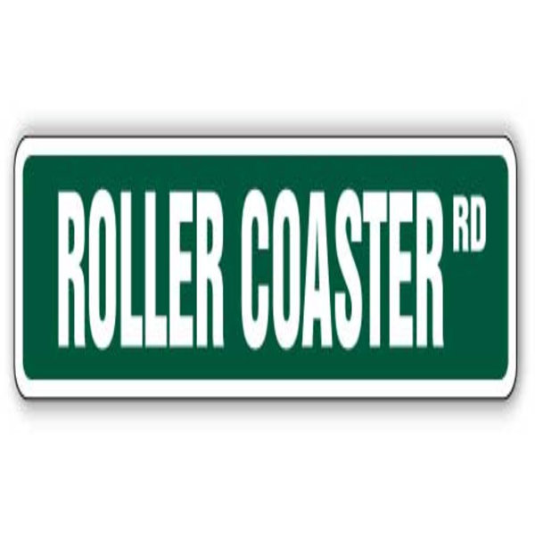 SignMission Roller Coaster Street Sign Amusement Parks Fanatic Magic ...