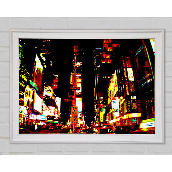 Bright Star Tokyo Broadway At Night - Single Picture Frame Print ...