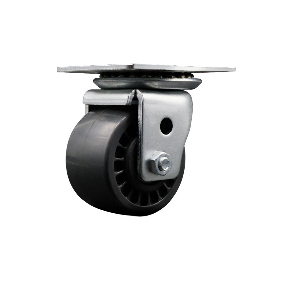 Service Caster Low Profile Solid Polyurethane 3 Inch Wheel Top Plate ...