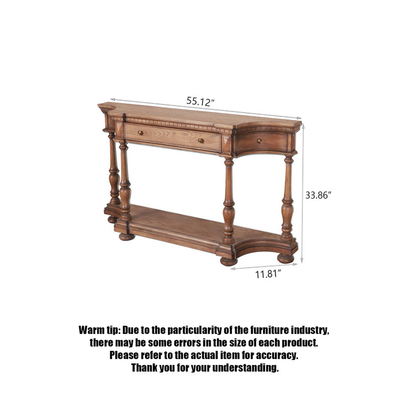 VICABY American Rustic Retro Foyer Living Room Entryway Counter | Wayfair