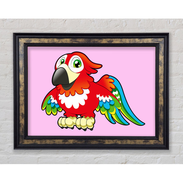 Bright Star Little Parrot Pink - Single Picture Frame Print | Wayfair.co.uk