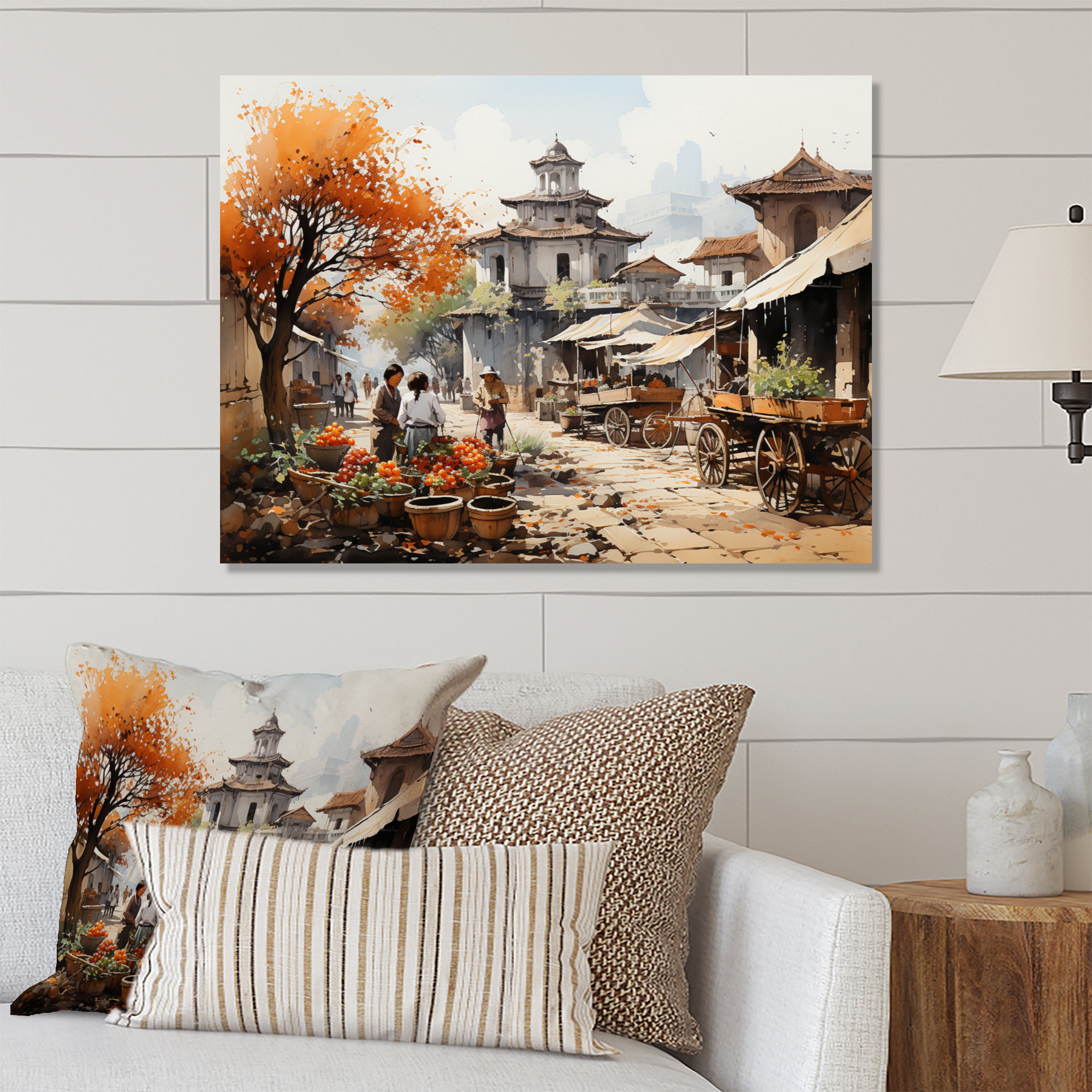 Red Barrel Studio® Vietnamese Countryside Market II - Vietnam Metal ...