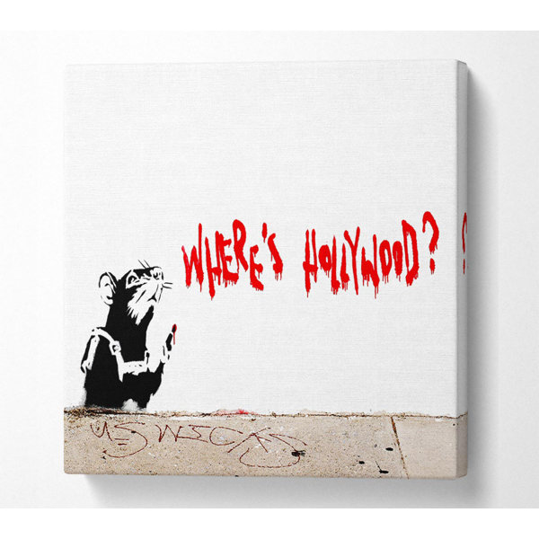Happy Larry Rat Wheres Hollywood - Wrapped Canvas Art Prints | Wayfair ...