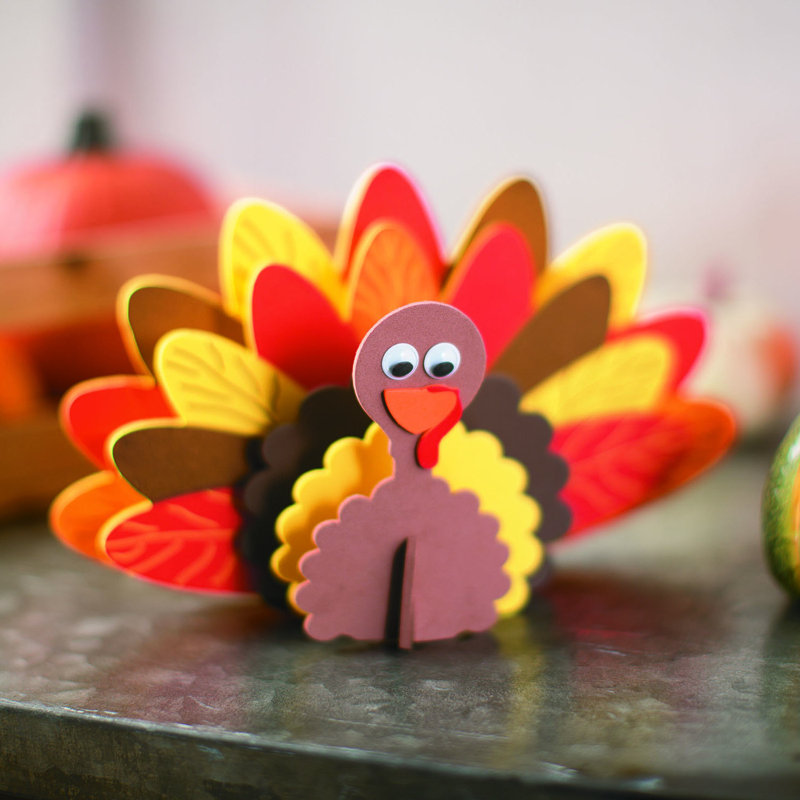 The Holiday Aisle® Arikah 12 Piece Standing Turkey Craft Confetti | Wayfair