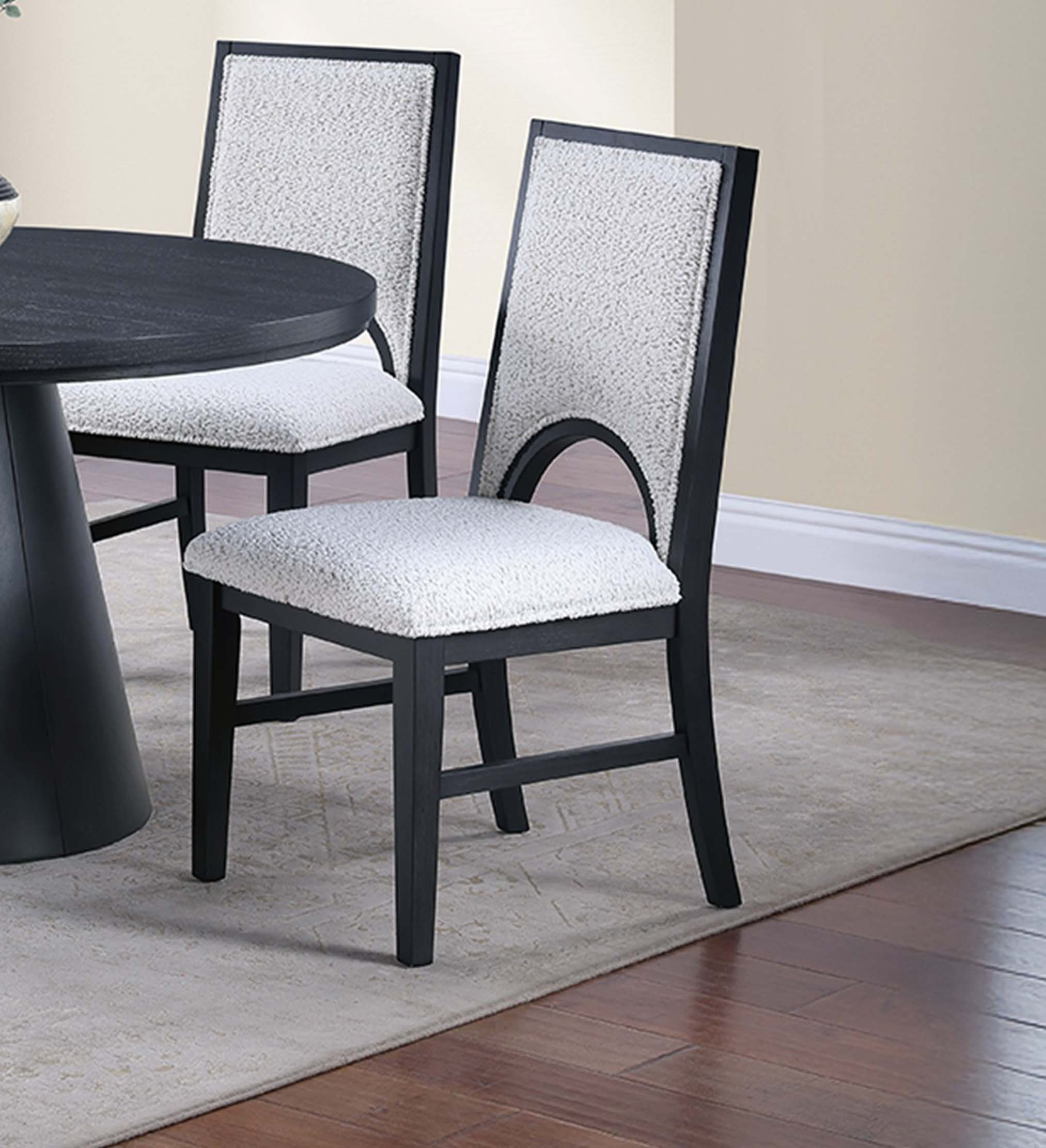 Red Barrel Studio® Fabric Soft Cozy Texture 2pc Dining Chairs ...