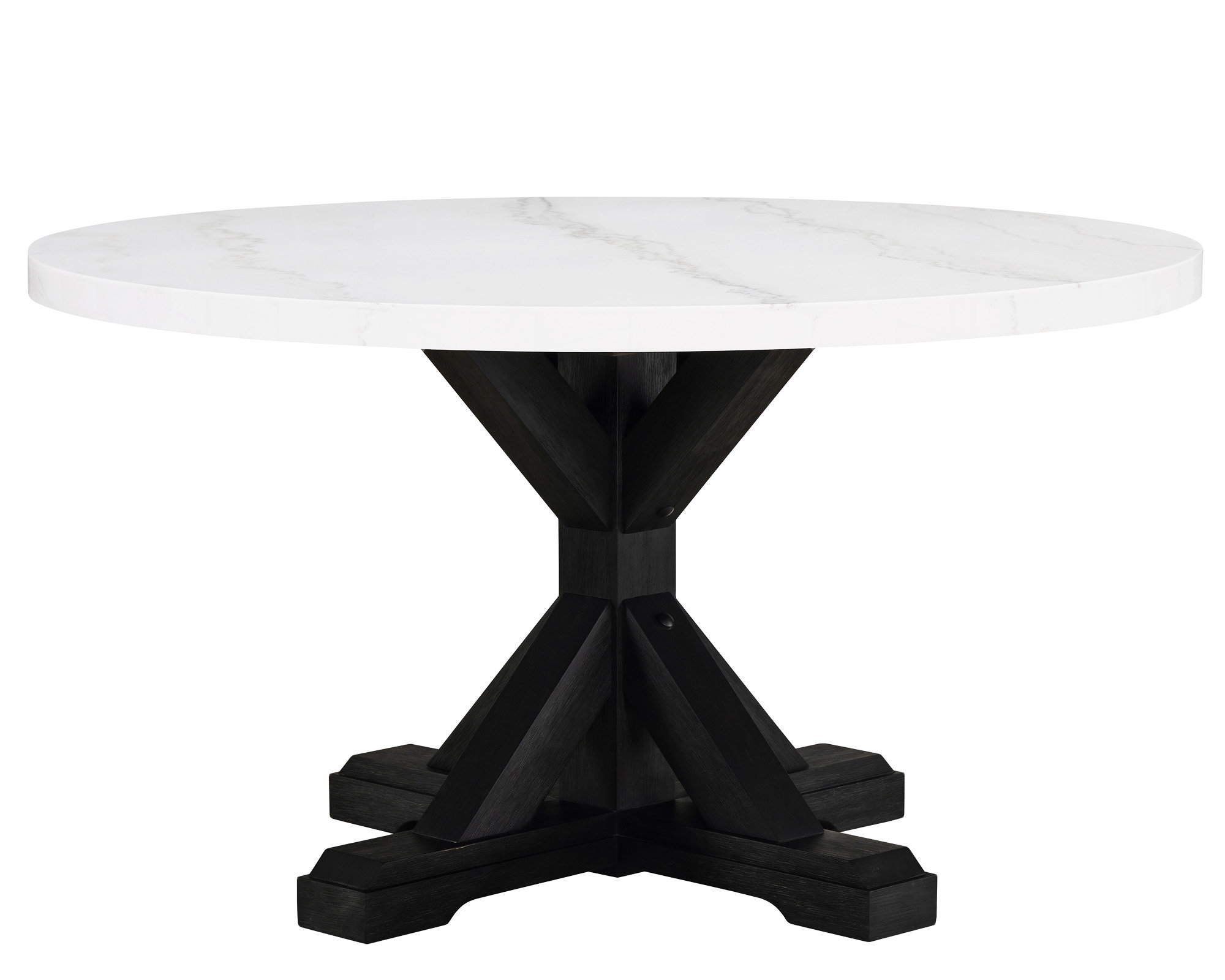 Latitude Run® 1Pc Transitional Modern Formal Dining Table Round Genuine ...