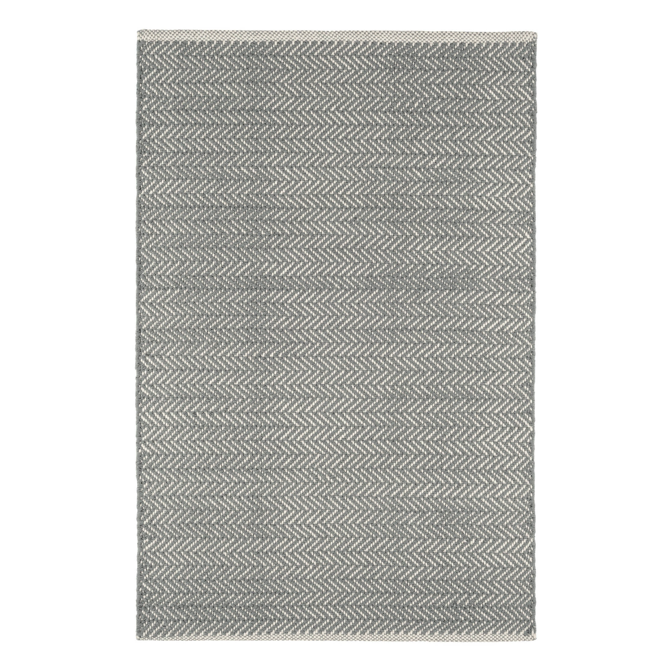 Dash and Albert Rugs Herringbone Swedish Blue Handwoven Cotton Rug ...