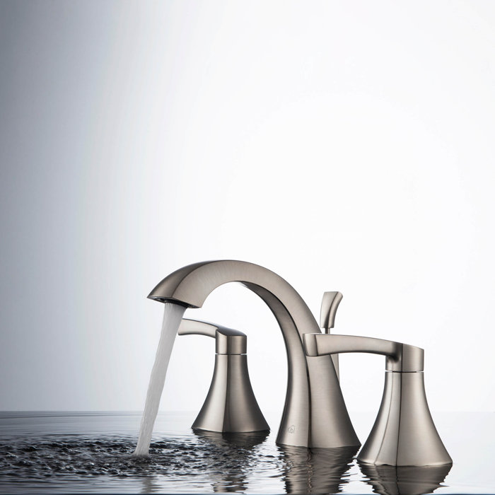 KIBI USA Pyramid Widespread 2-handle Bathroom Faucet with Drain ...