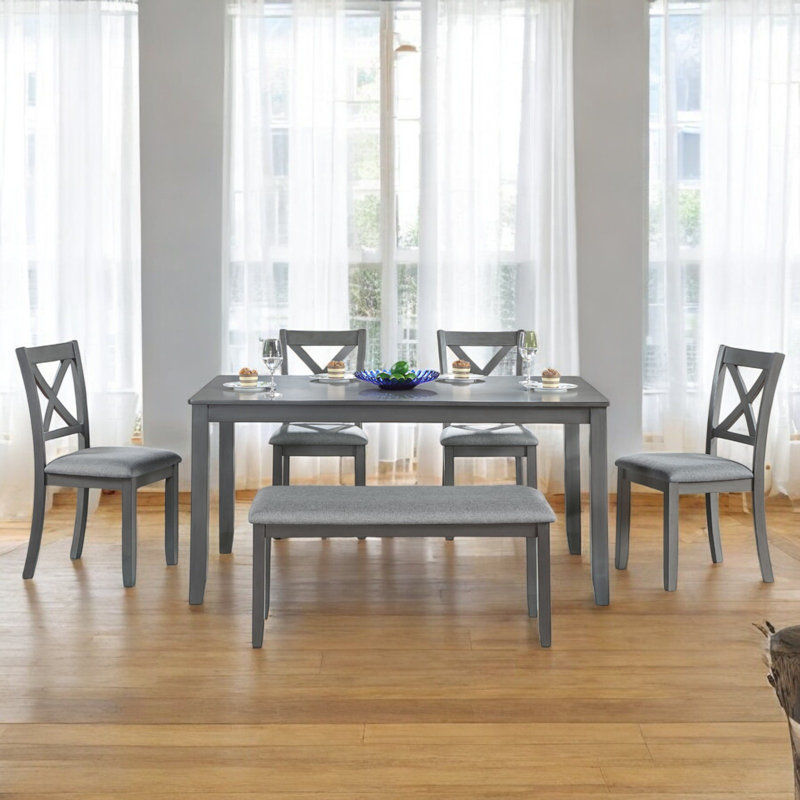 Sand & Stable™ Alfonso 6 - Piece Dining Set & Reviews | Wayfair