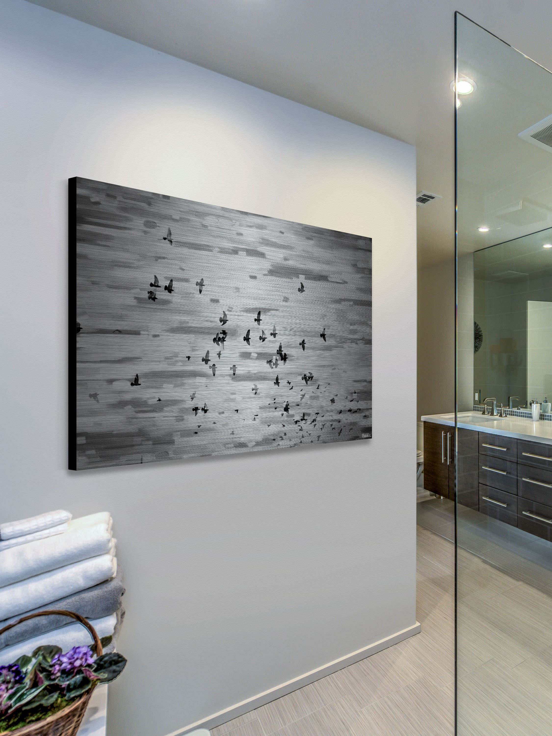 Parvez Taj 'Birds In Flight' by Parvez Taj Print on Metal | Wayfair