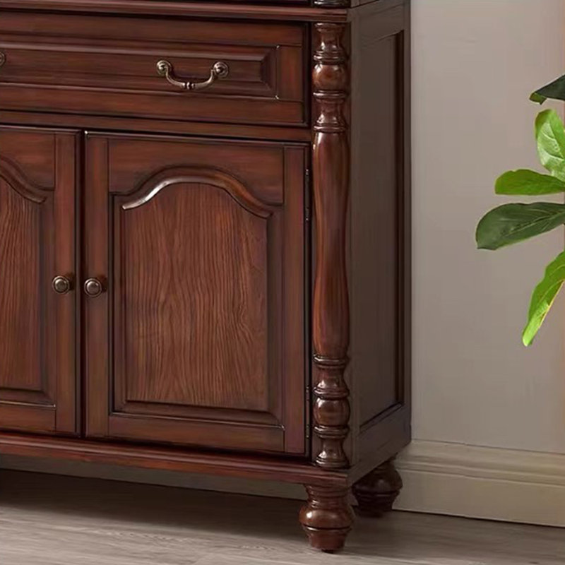 Parttlion American style bookcase lockers with glass doors | Wayfair