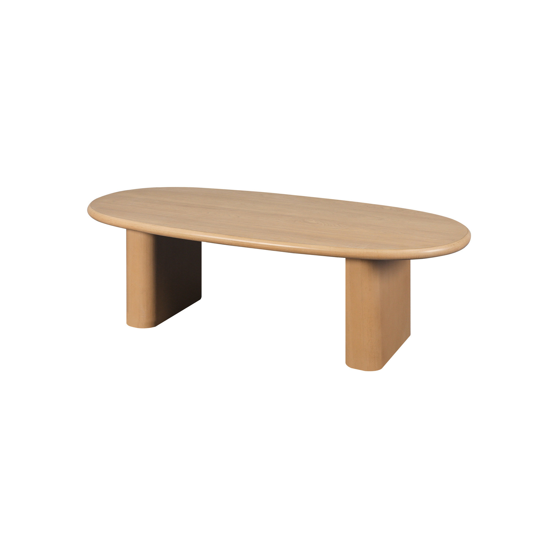 Latitude Run® 51'' Natural Wood Coffee Table With Slanted Tabletop ...