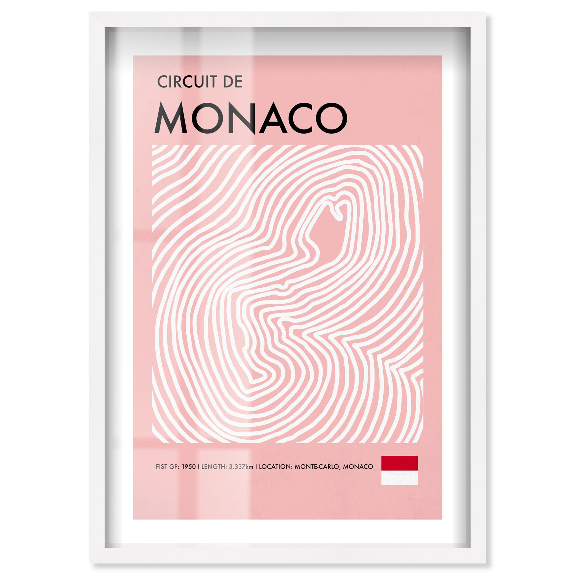 The Holiday Aisle® Monaco Circuit Shadowbox Print Formula 1 Posters by ...