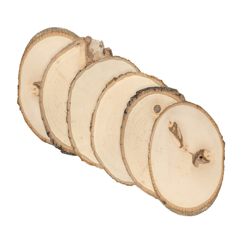 Walnut Hollow Rustic Basswood Rounds, Small | Wayfair