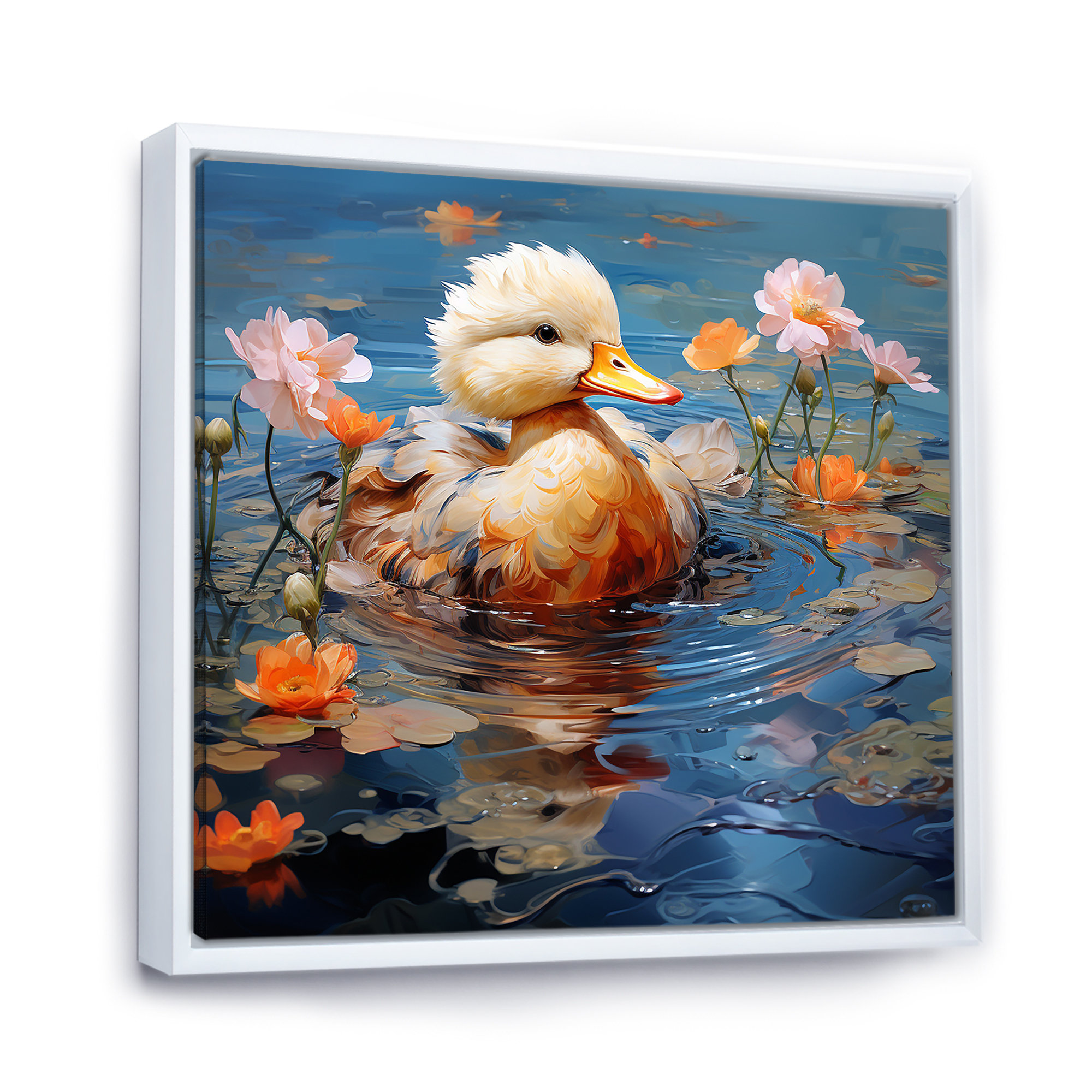August Grove® Ducklings Morning Quack Lake I - Duck Animal Wall Art ...