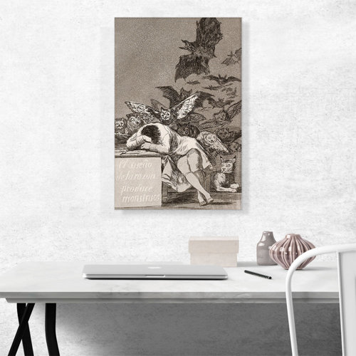 ARTCANVAS The Sleep of Reason Produces Monsters 1799 by Francisco Goya ...