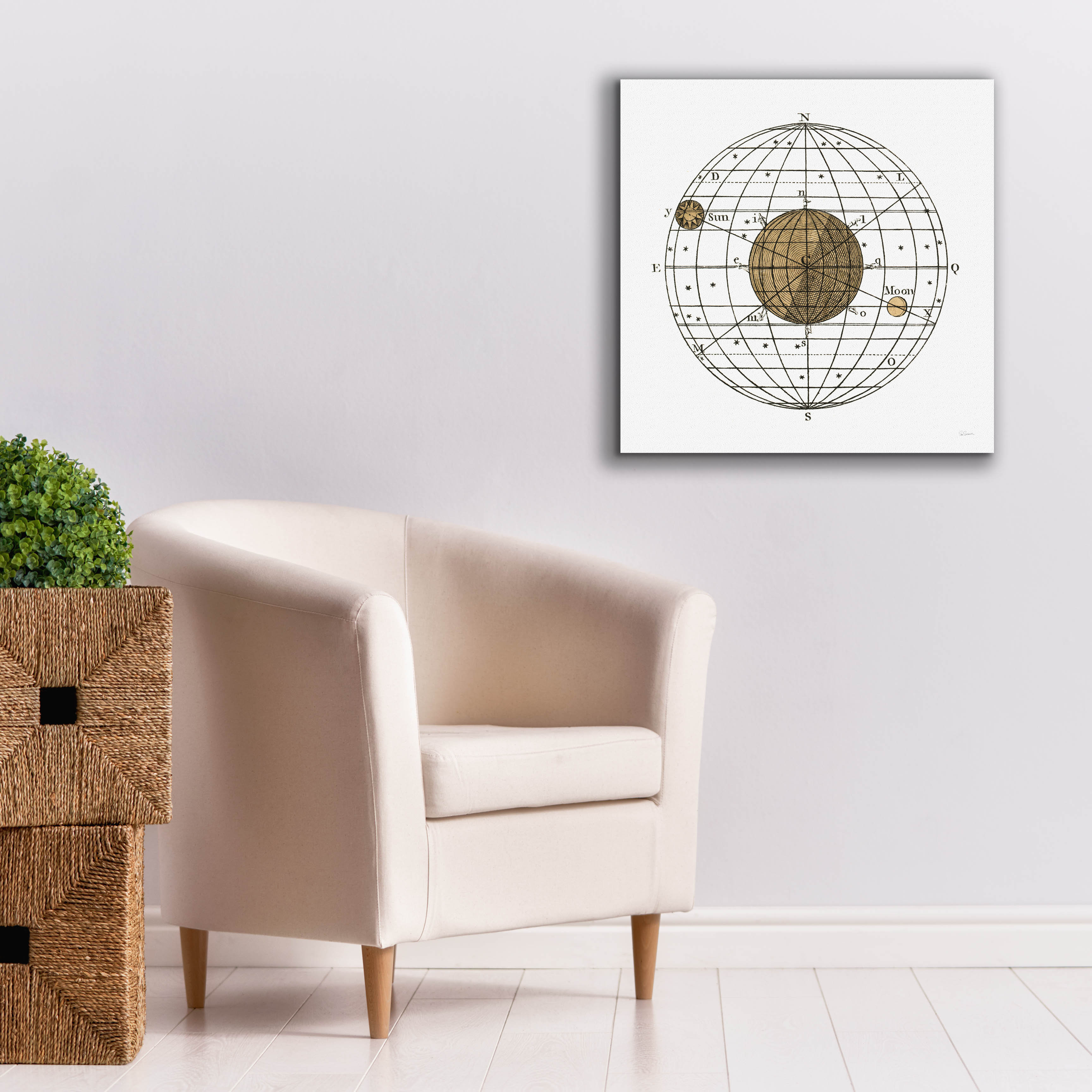 Epic Graffiti 'Solar Globe 1' by Sue Schlabach Canvas Wall Art | Wayfair