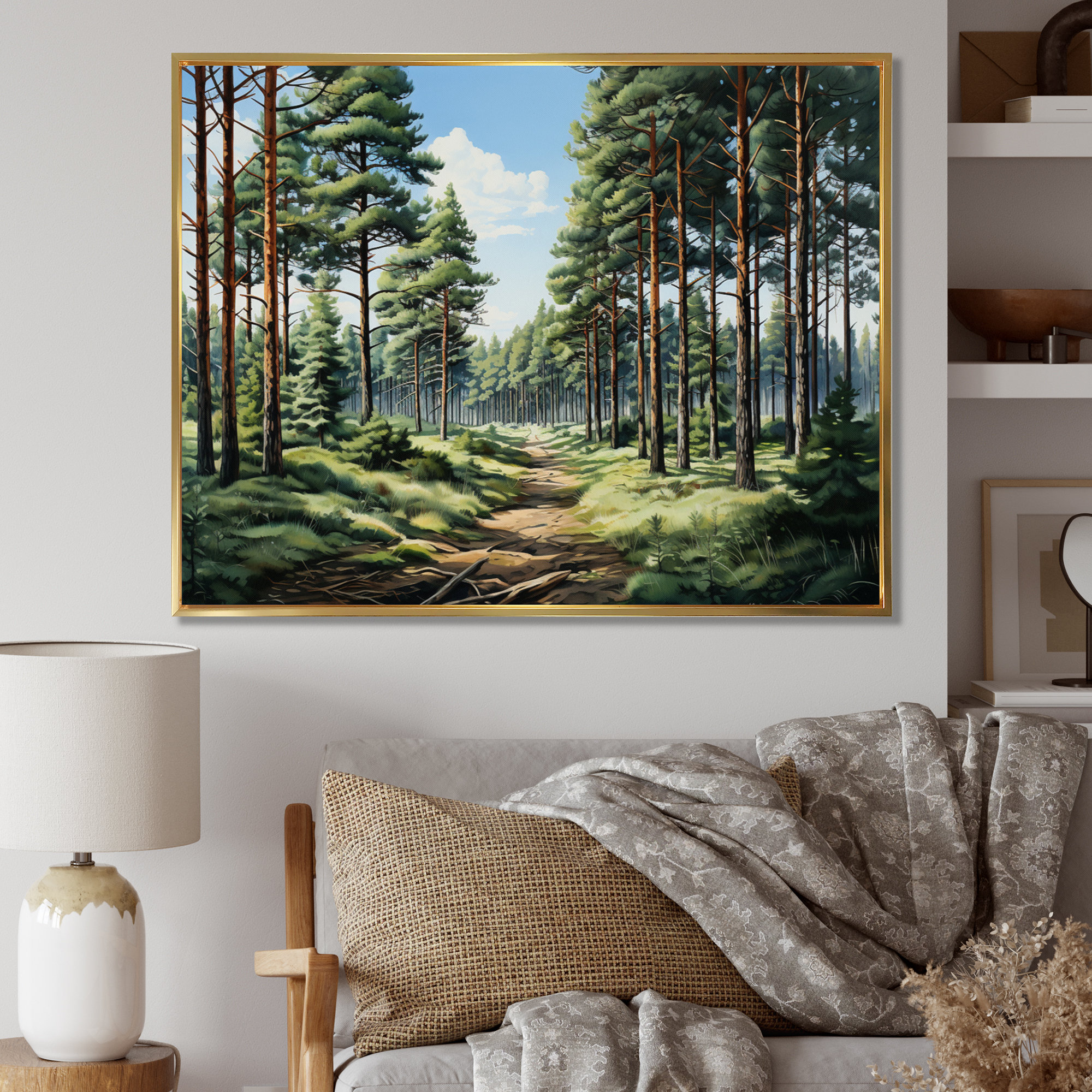 Loon Peak® Pine Tree Whispering Pines I - Tree Pine Wall Art | Wayfair