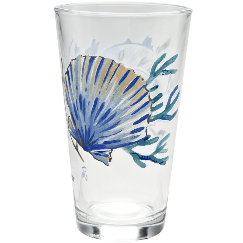 Fiesta Coastal Shores 16-Ounce Tapered Cooler Glass | Wayfair