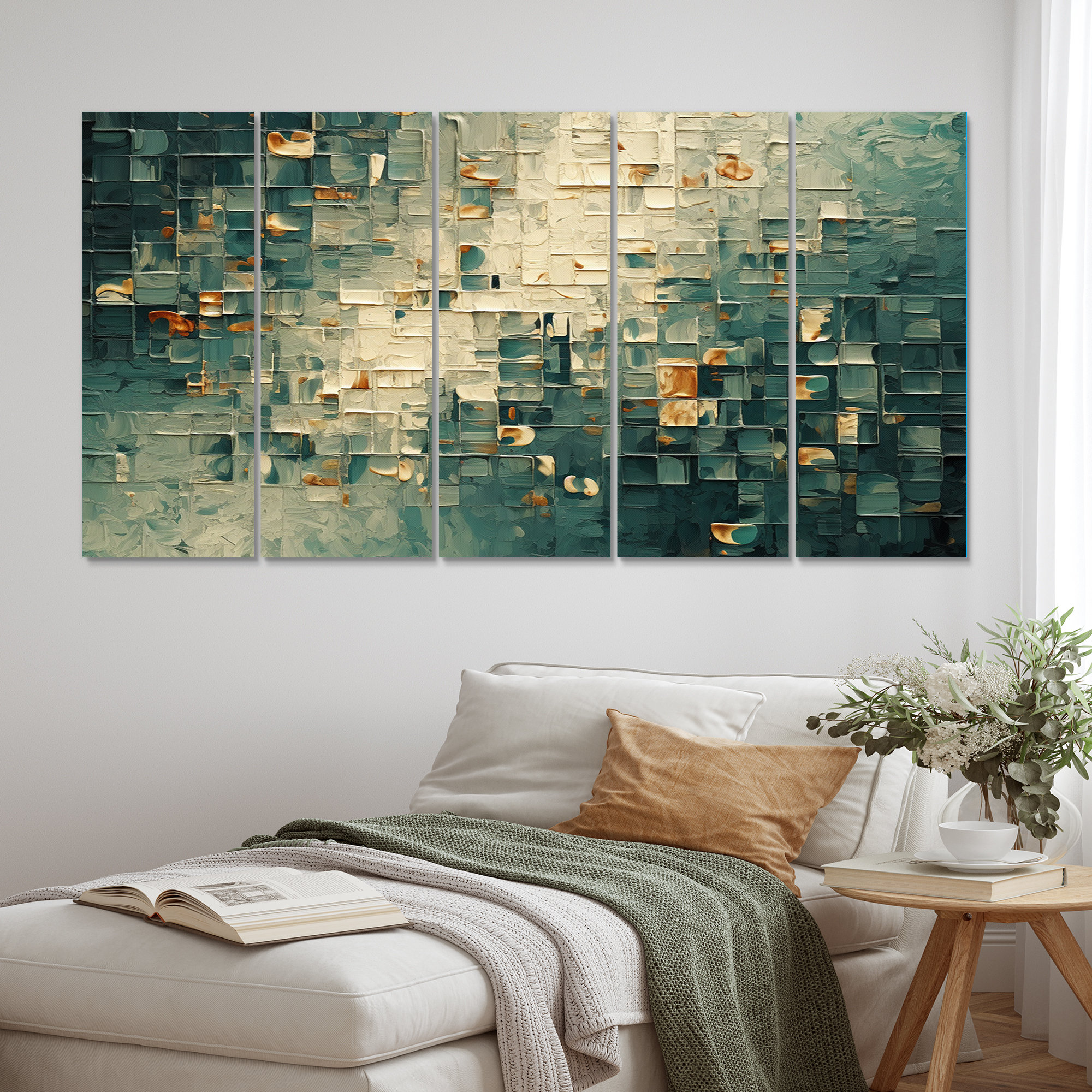 Wrought Studio™ Rebirth Retro Abstract In Vintage Gold V - Abstract ...