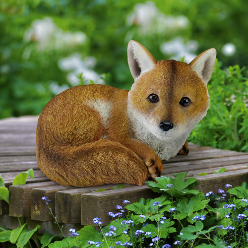 Design Toscano Diablo the Baby Red Fox Statue & Reviews | Wayfair