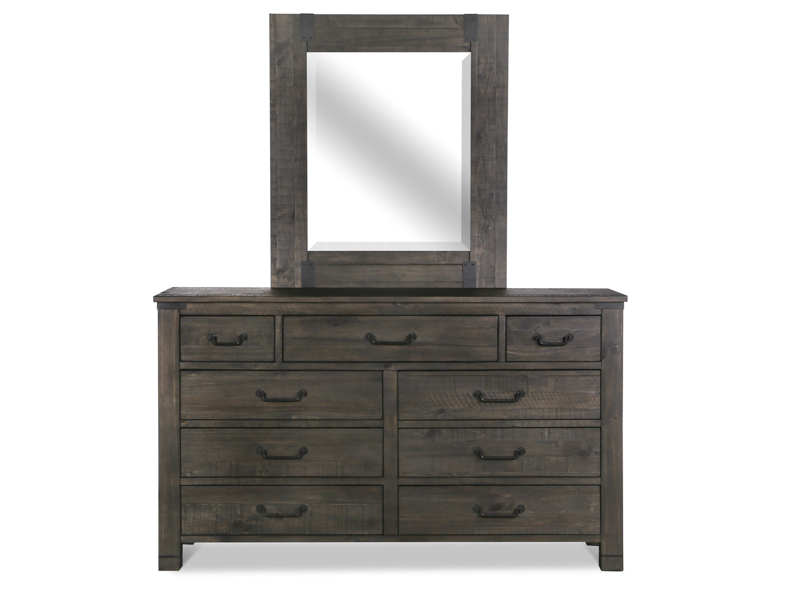 Lark Manor™ Drawer Dresser With Portrait Mirror | Wayfair