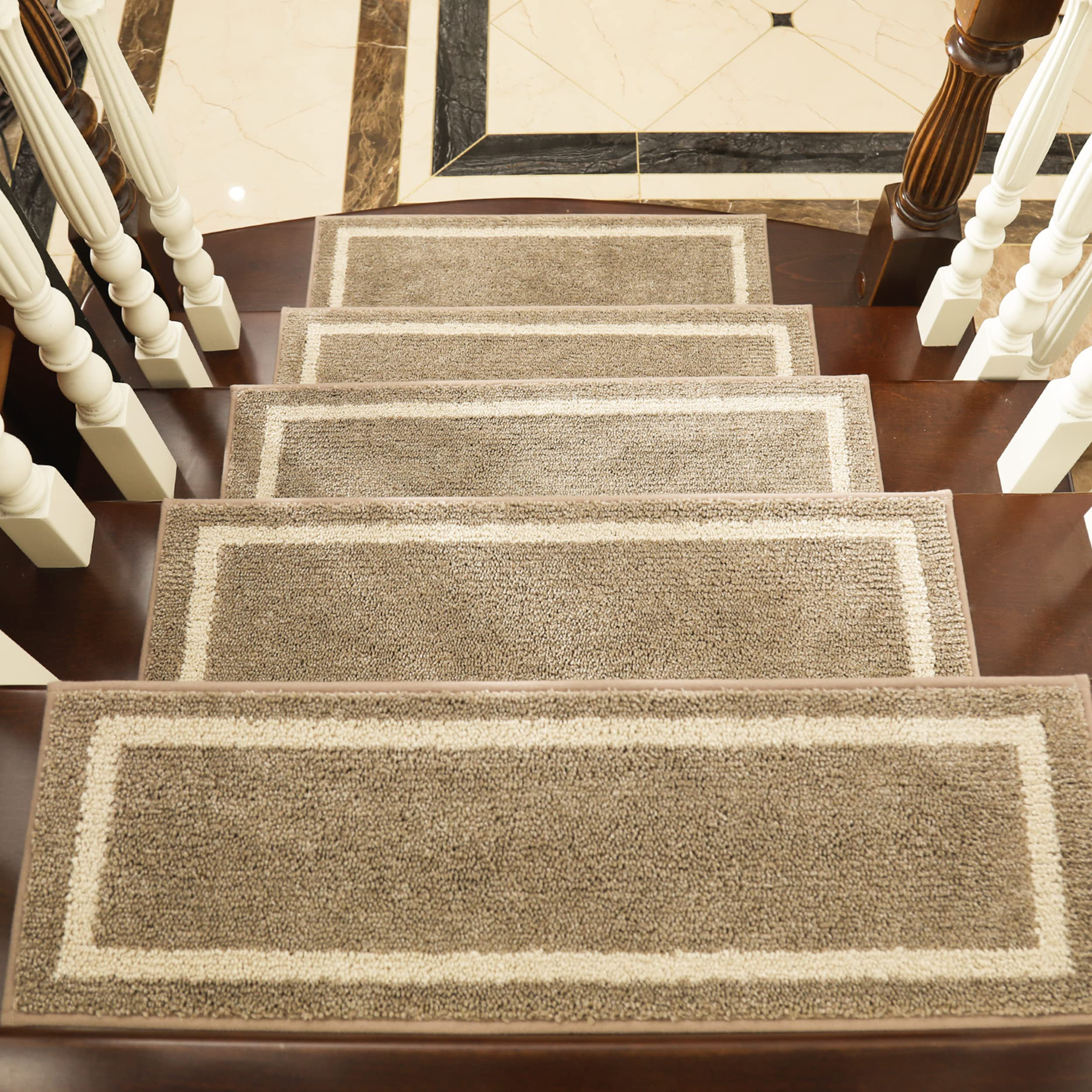 Latitude Run® Soft Stair Treads Non-Slip Carpet Mat 28Inx9in Indoor ...
