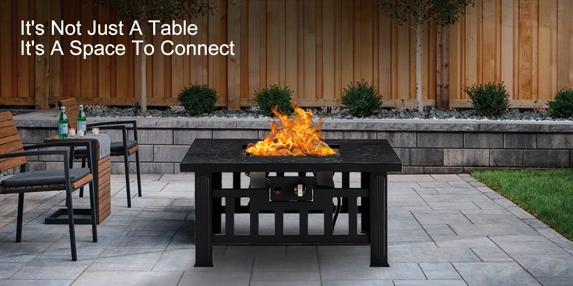 Red Barrel Studio® Nox Steel Gas Propane Fire Pits with Lid and Lava ...