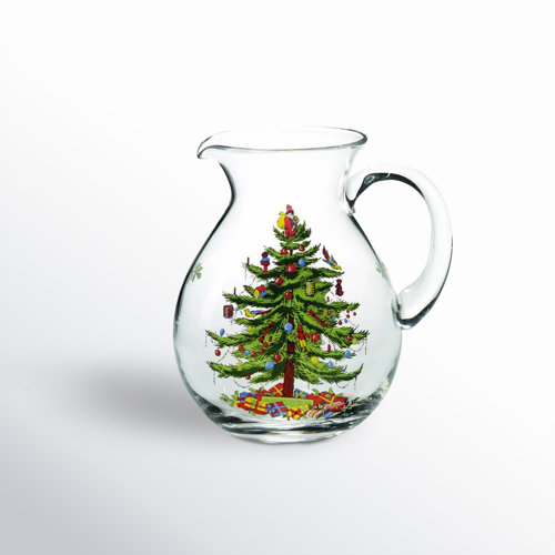 Spode Christmas Tree Glass Pitcher & Reviews | Birch Lane