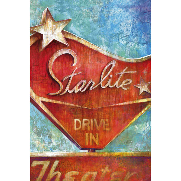 Foundry Select " Starlite Drive In " Painting Print | Wayfair