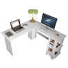 Inbox Zero Meeks L-Shaped Writing Desk & Reviews | Wayfair