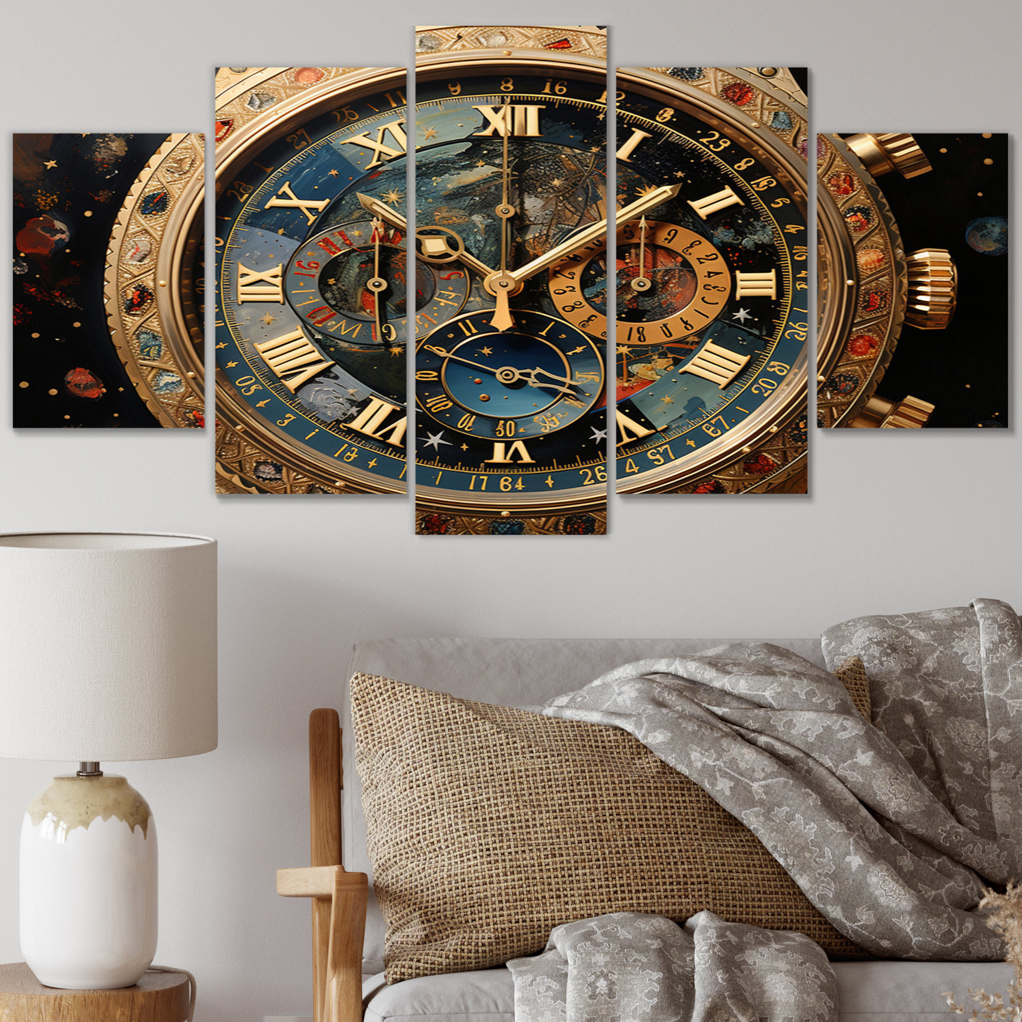 Design Art Watch Horological Pointillism Multicolor - Watches Metal ...