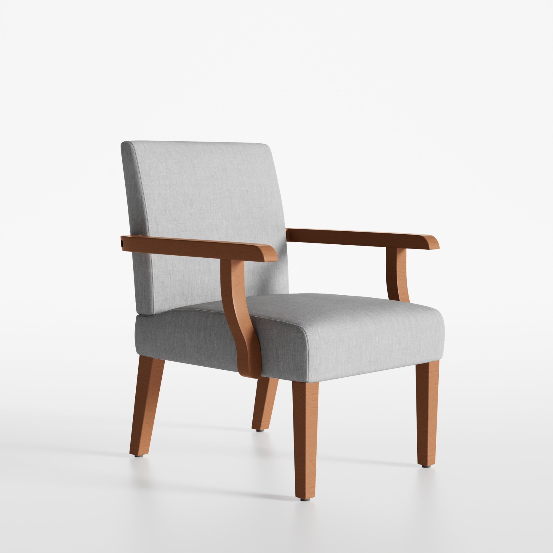 Everly Quinn Grey Fabric Accent Chair And Side Table For Comfortable ...