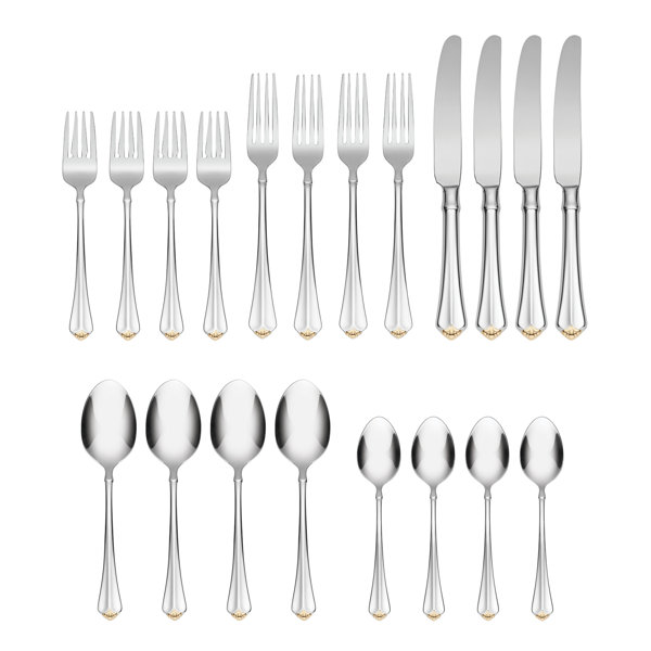 Oneida Golden Juilliard 20 Piece Fine Flatware Set | Wayfair
