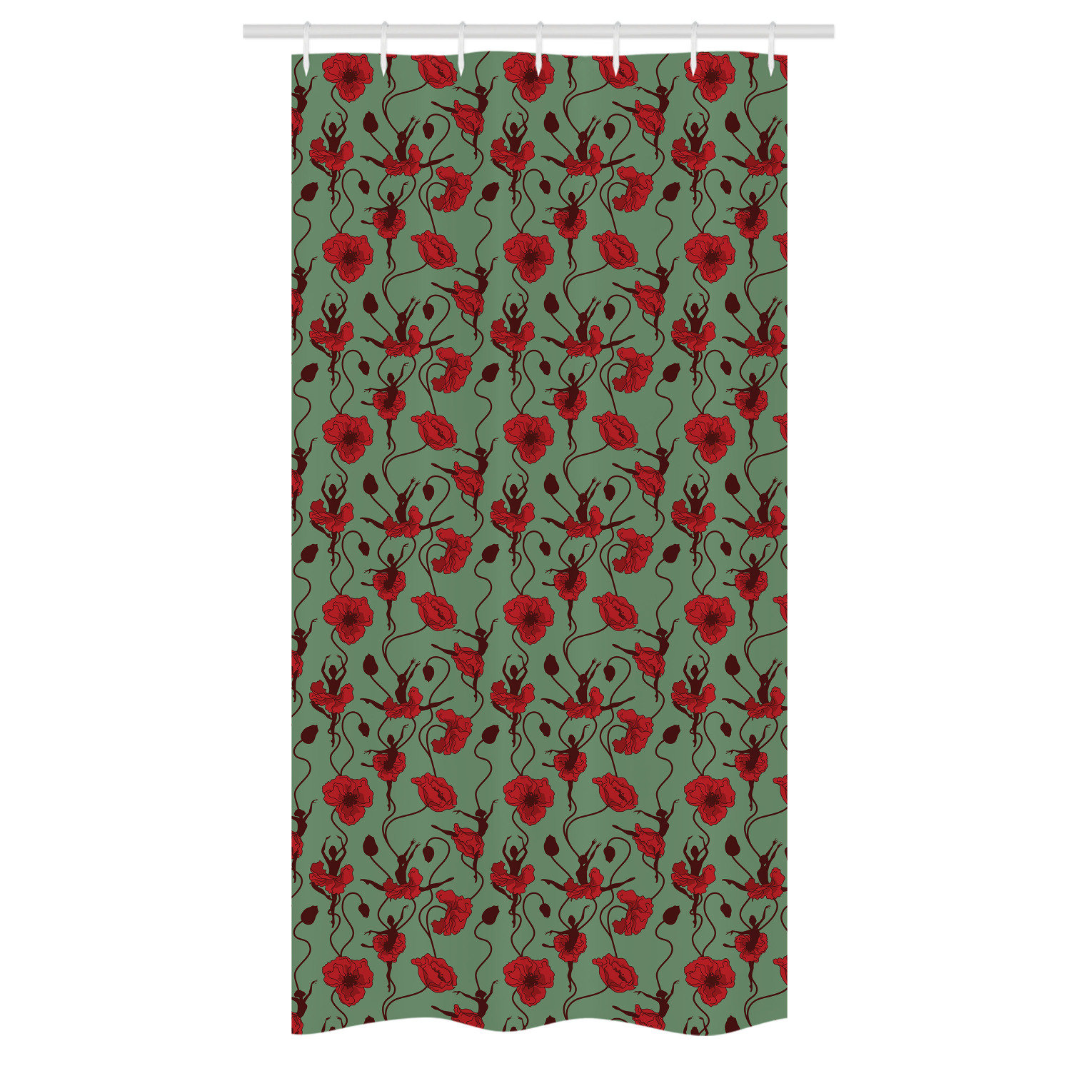 East Urban Home Emmilia Floral Shower Curtain | Wayfair