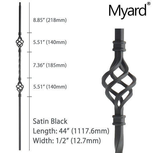 BTERAZ Double Basket Stair Railing Set | Wayfair