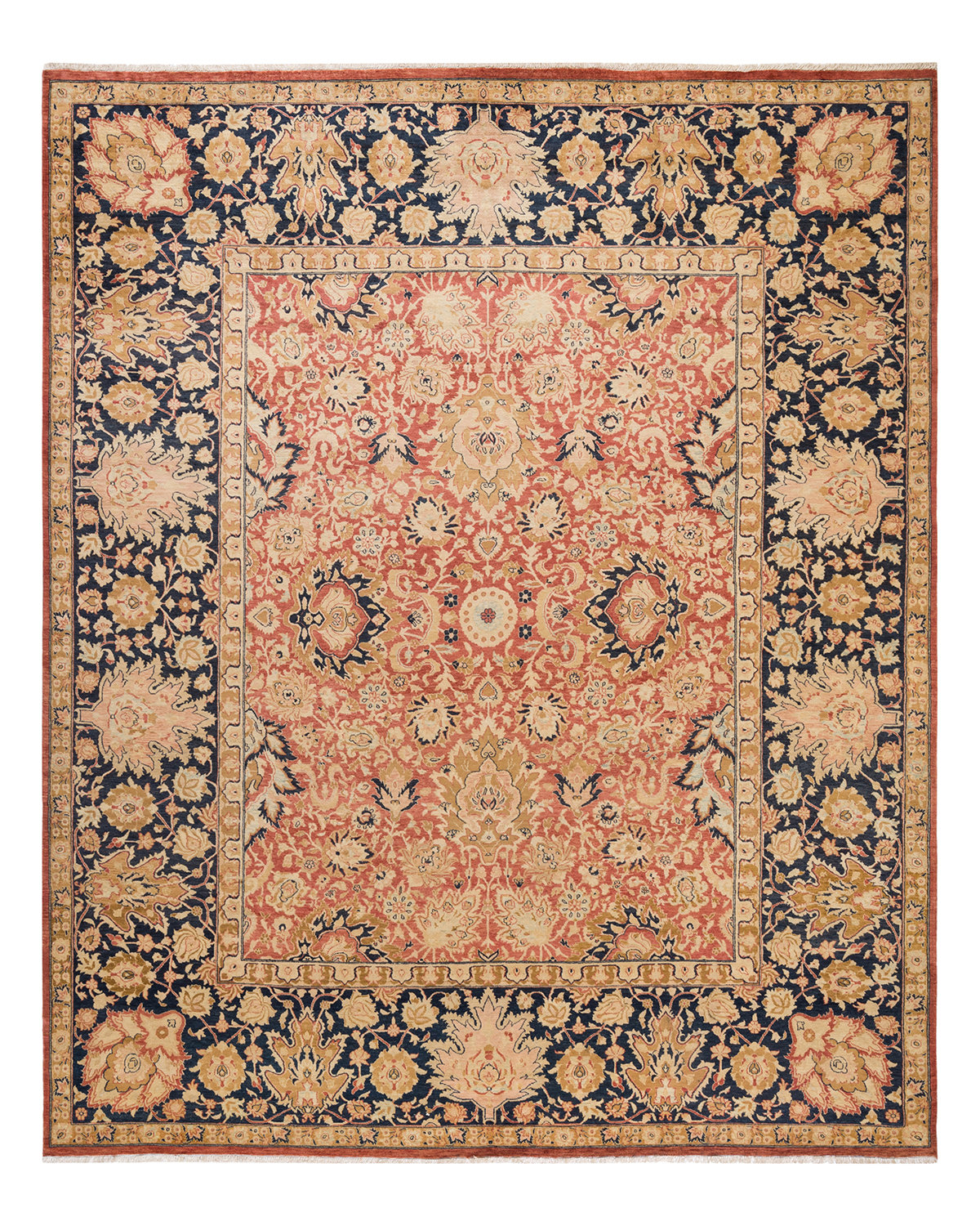 Solo Rugs Classic One-of-a-kind Hand-Knotted Area Rug - Rust, 8'1" x 9 ...